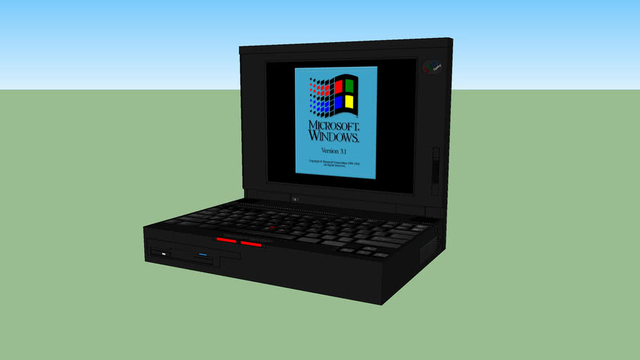 IBM ThinkPad 755CD laptop computer | 3D Warehouse