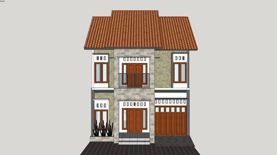 rumah minimalis 2 lantai | 3D Warehouse