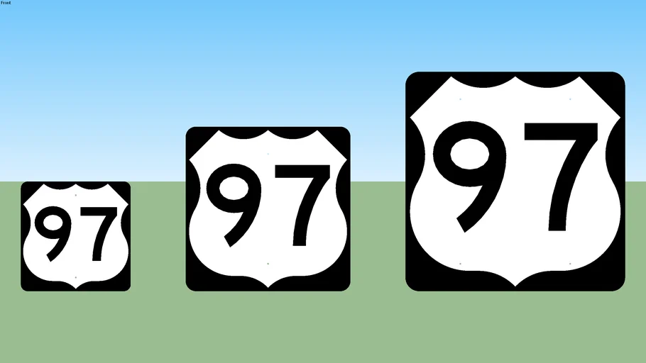 U.S. 97 Sign | 3D Warehouse