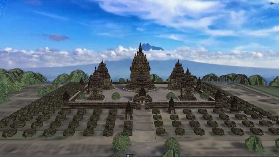 Layout CANDI prambanan | 3D Warehouse