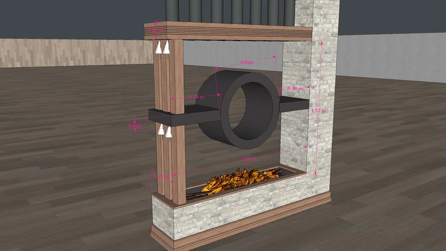 fire place modern | 3D Warehouse