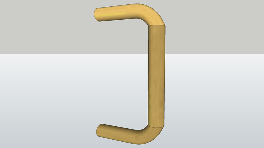 Brass kichen cabinet door handle | 3D Warehouse