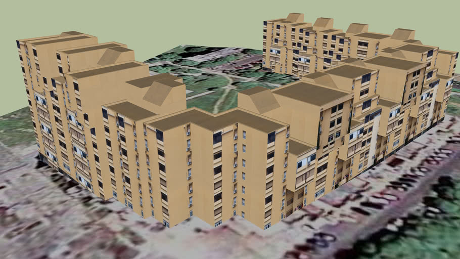 blok 5 zute zgrade | 3D Warehouse