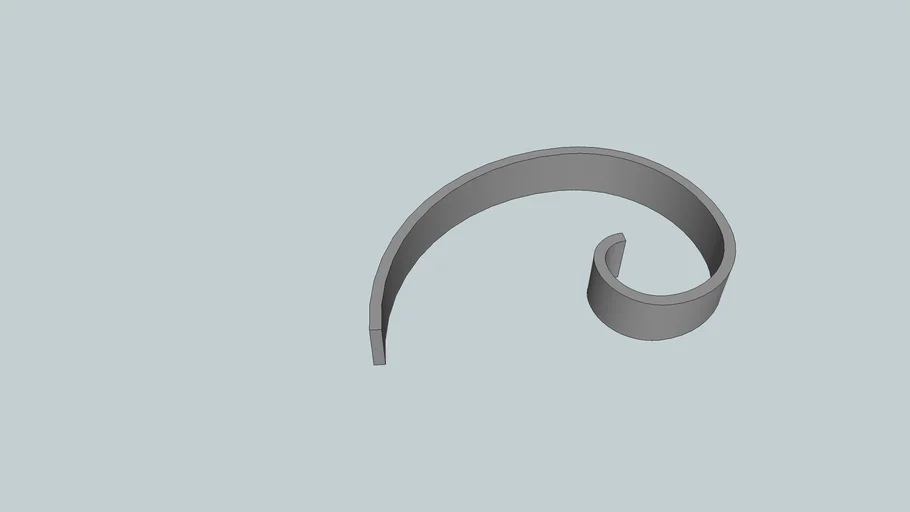 Spiral flat bar 02 | 3D Warehouse