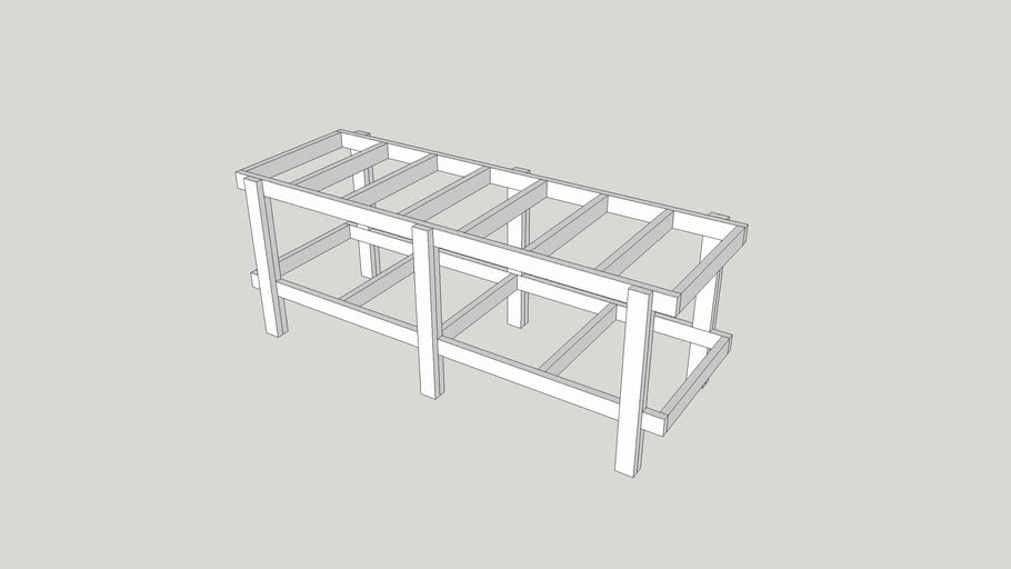 2x4 Bench | 3D Warehouse