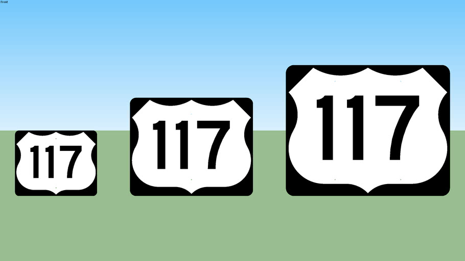 U.S. 117 Sign | 3D Warehouse