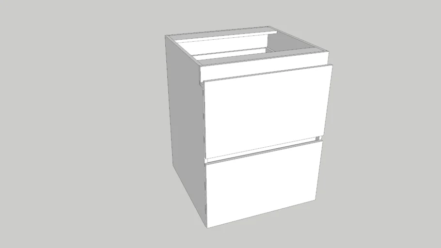 MODULO INF COCINA 2 CAJONES | 3D Warehouse