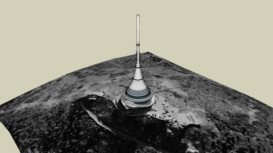 Radio Tower JESTED (JEŠTĚD) for GE 2008 | 3D Warehouse