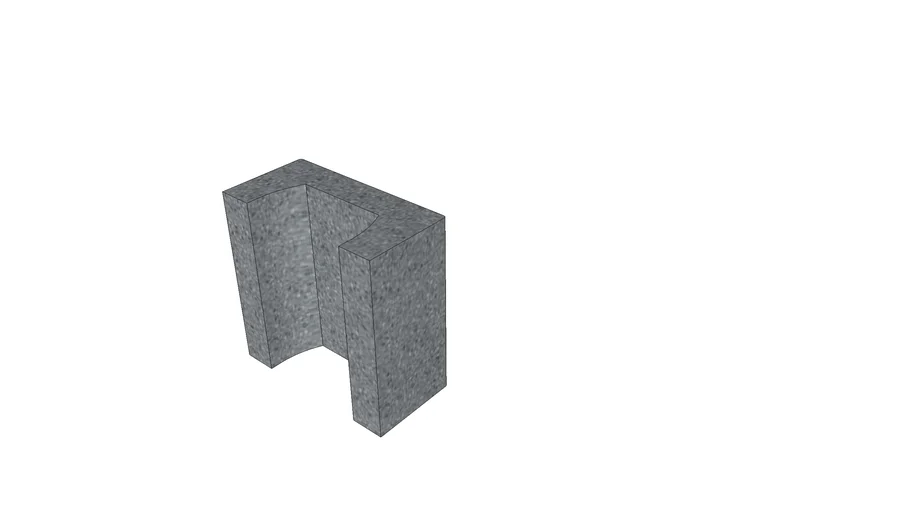 8x4x8 Concrete Block | 3D Warehouse