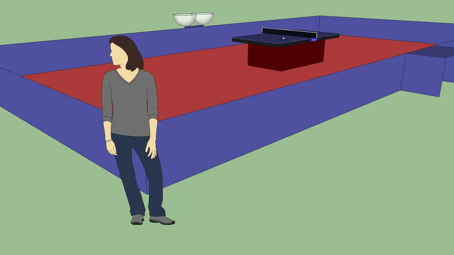 Table Tennis Table/Court | 3D Warehouse