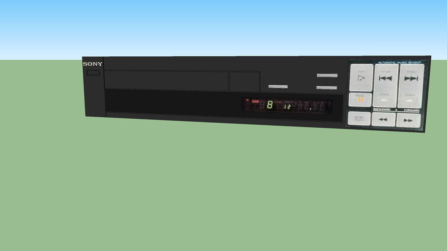 Sony CD player (CDP-102) | 3D Warehouse