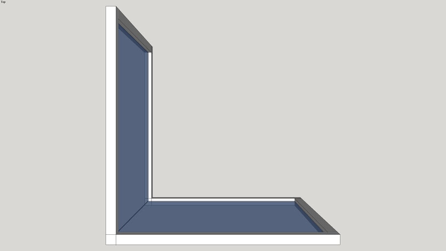 Aluminium Corner Fix Glass Window | 3D Warehouse