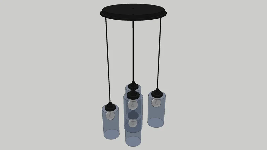 5 light pendant | 3D Warehouse
