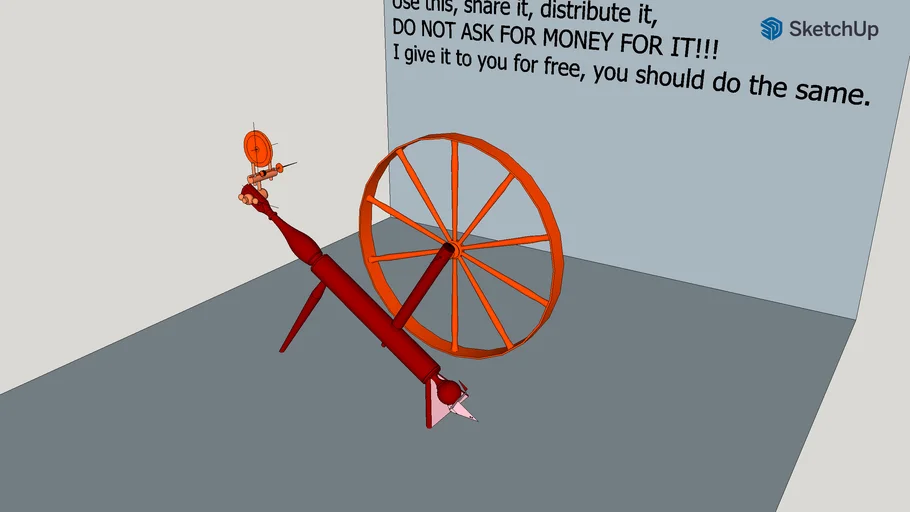 Spinning Wheel Canadian | 3D Warehouse