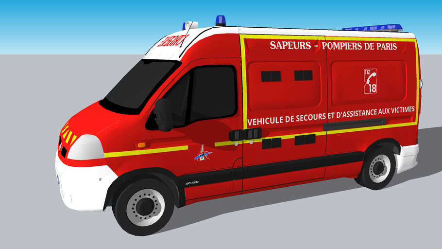 Renault Master II - VSAV BSPP 2004 | 3D Warehouse