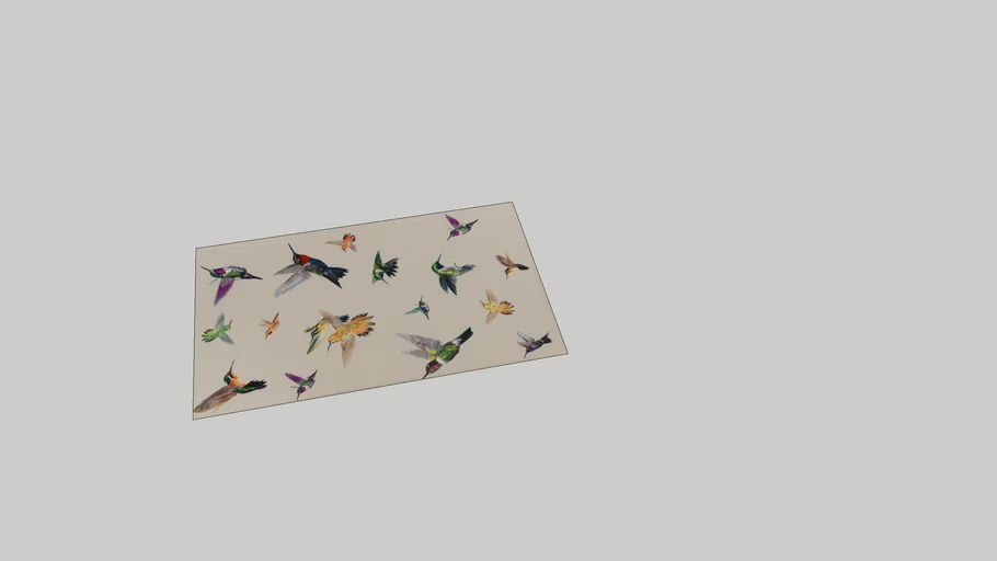 bird rug | 3D Warehouse