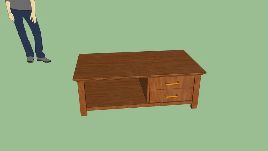 Wooden coffee table | 3D Warehouse