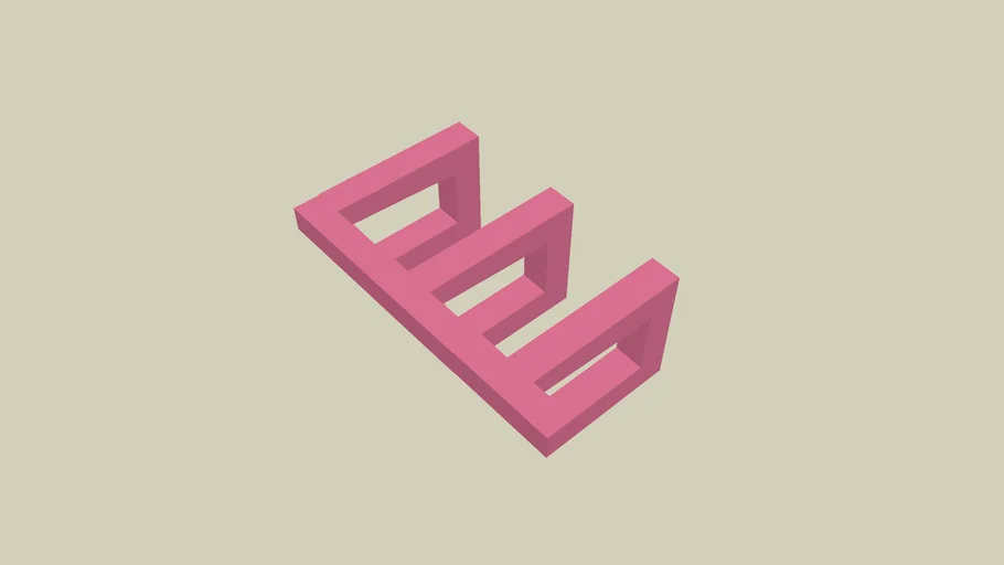 Purple block Optical Illusion | 3D Warehouse