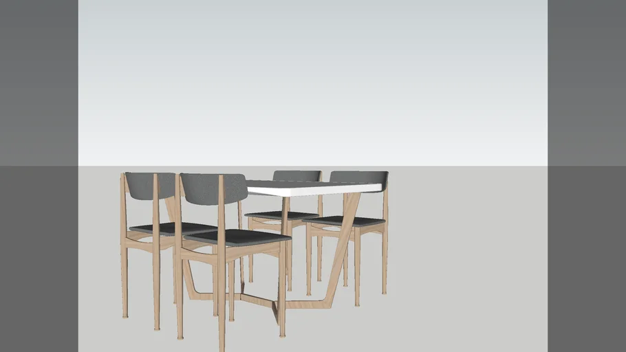 Bàn ăn 01 | 3D Warehouse