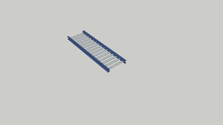 Roller conveyor belt | 3D Warehouse