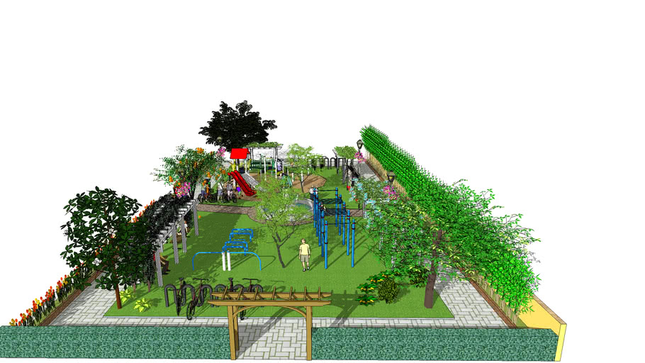 Taman desa | 3D Warehouse