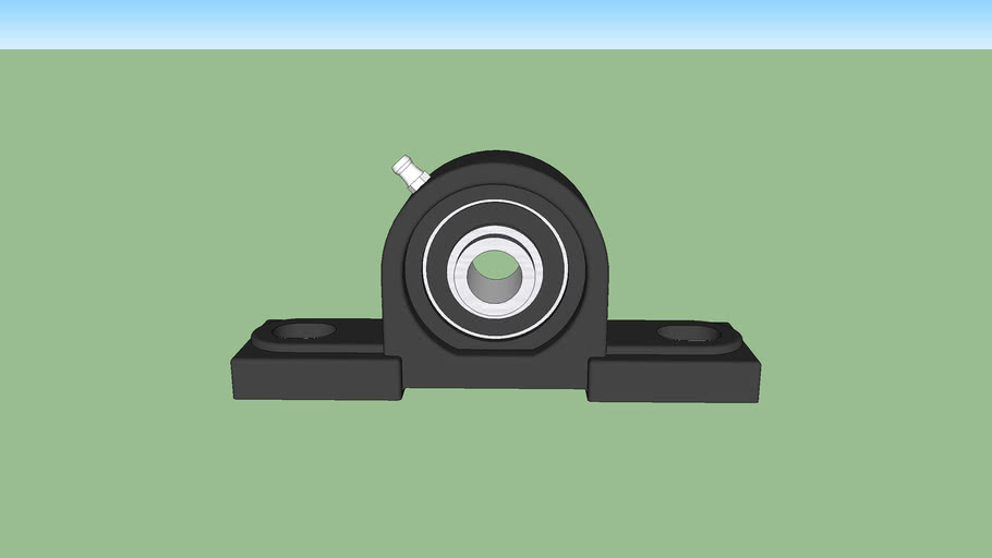 1/2' bore Pillow Block Bearing | 3D Warehouse