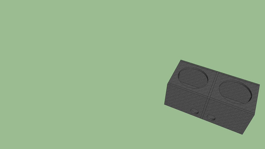 Dual 12' Kicker CVR Sub Box | 3D Warehouse