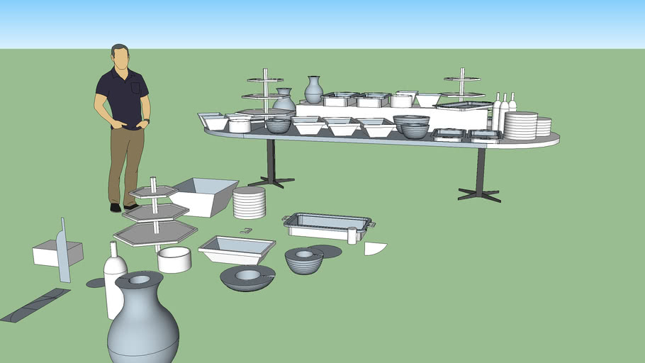 Buffet props | 3D Warehouse
