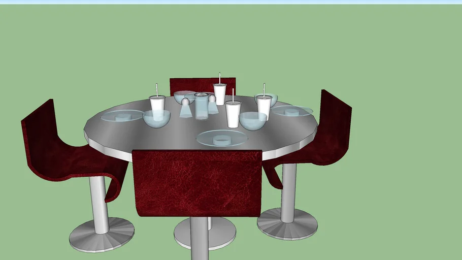Breakfast Table | 3D Warehouse
