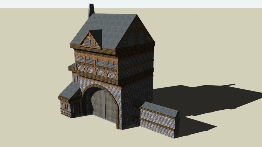 Medieval Town gate-house | 3D Warehouse