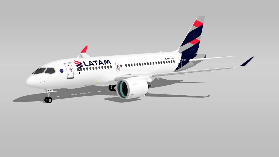 LATAM Chile (CC-BMC) - Airbus A220-100 (fictional) | 3D Warehouse