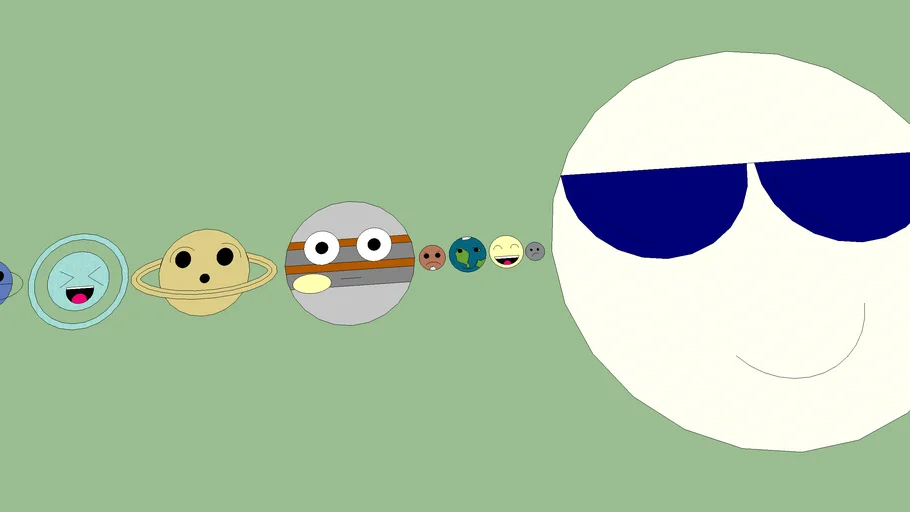 Solar System Emojis | 3D Warehouse