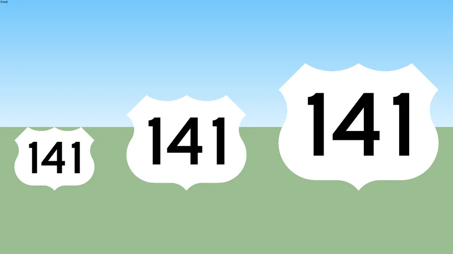 U.S. 141 Sign | 3D Warehouse