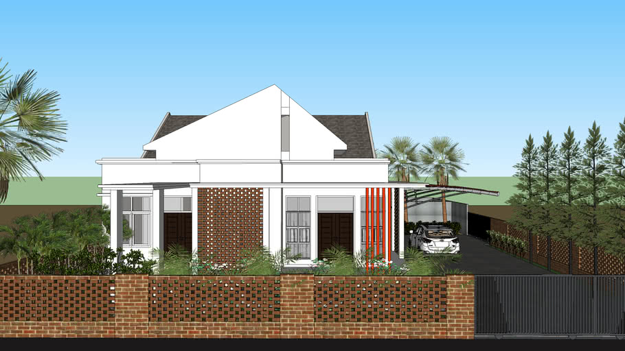 DESAIN RUMAH BATA MERAH | 3D Warehouse