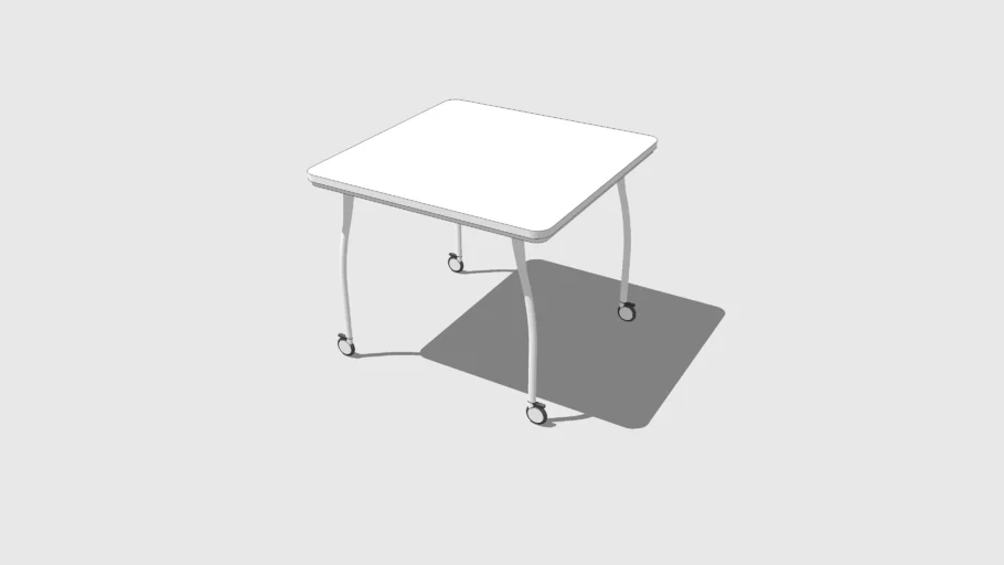 3x3 Moveable Office Work Table | 3D Warehouse