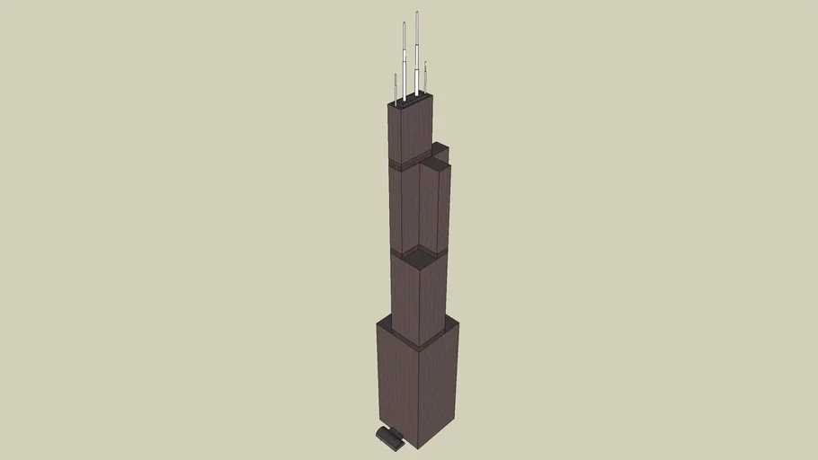 To Scale Sears Tower | 3D Warehouse