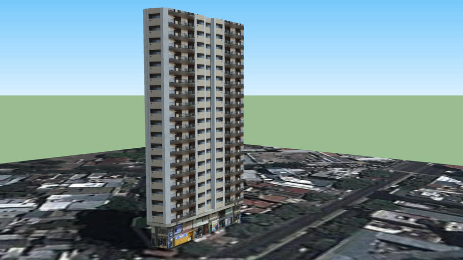 Torre en diagonal 80, La Plata | 3D Warehouse