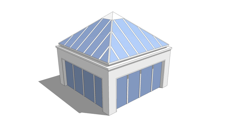 Glass Roof 'Piramida_B' (example) | 3D Warehouse