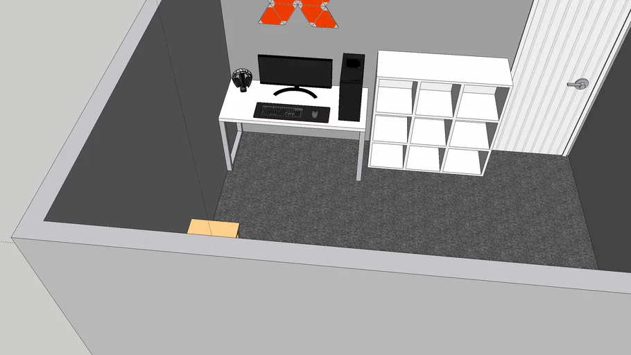 A basic VR room setup for small bedrooms | 3D Warehouse