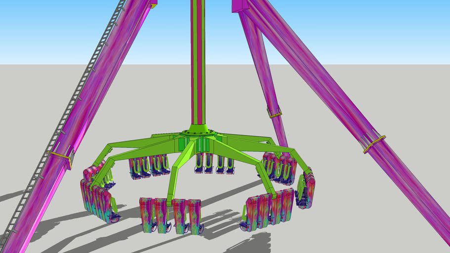 KMG Ride Spinner fun fair | 3D Warehouse