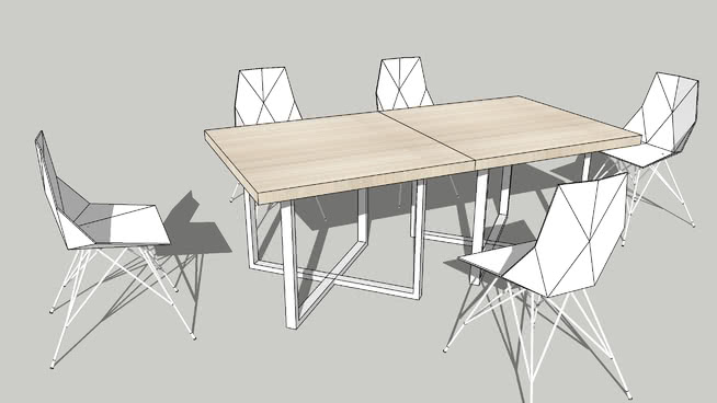 modern desk | 3D Warehouse