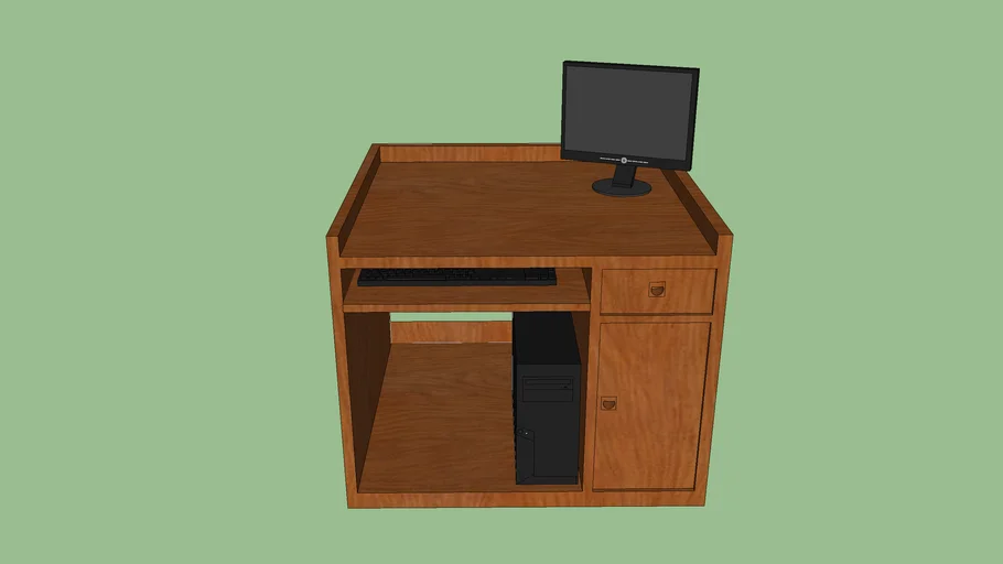 computer desk | 3D Warehouse