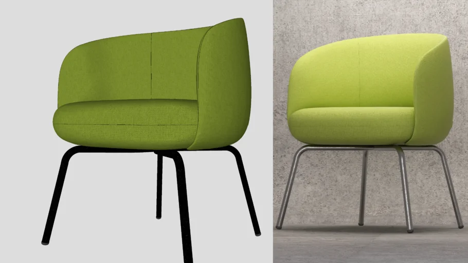 nest low easy chair | 3D Warehouse