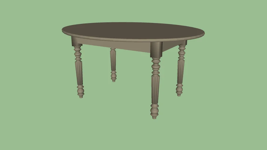 Table ovale par mica | 3D Warehouse