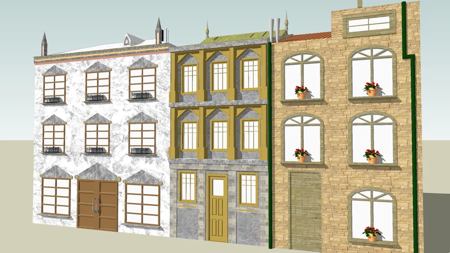 Mediterranean Harbour Buildings #1 | 3D Warehouse