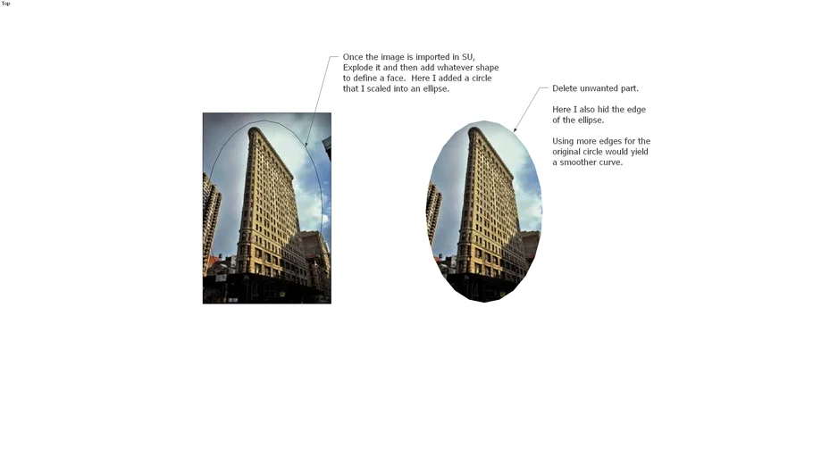 Non rectangular image | 3D Warehouse