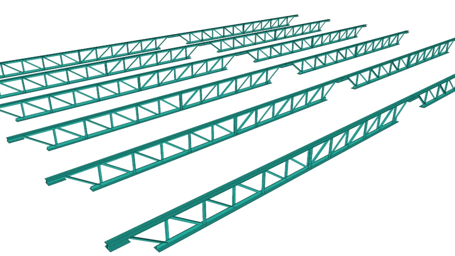 Steel truss, Joist, Cercha de entrepiso | 3D Warehouse