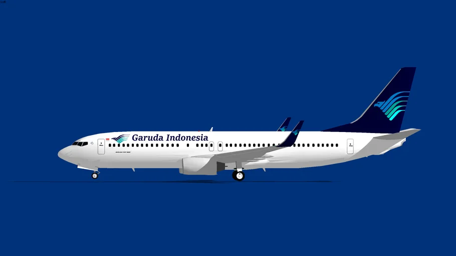 Garuda Indonesia Boeing 737-800 NG livery 1985-2009 | 3D Warehouse