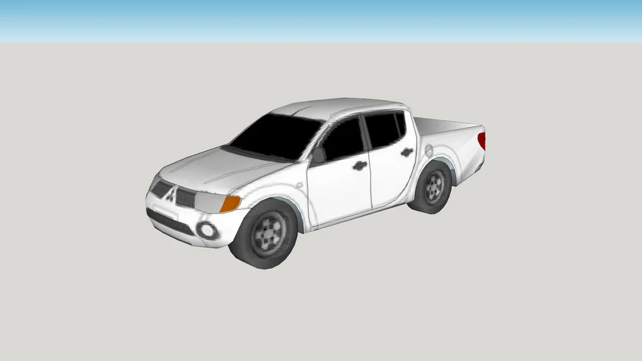 2009 Mitsubishi Triton L200 Double Cab Long Bed | 3D Warehouse