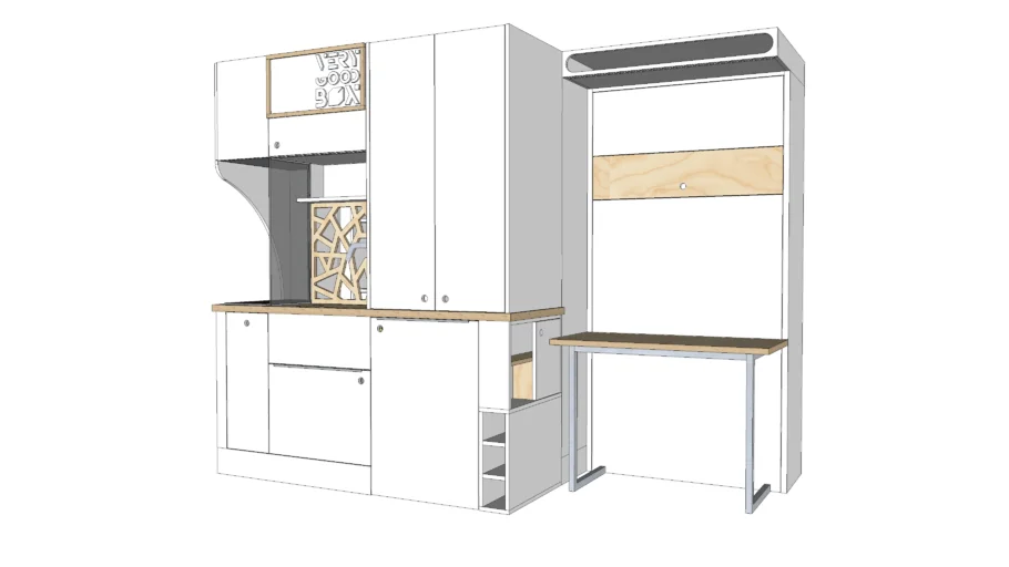Very Good Box 'Mini'_Bureau 90_Fermée_ (Skp 2017) | 3D Warehouse